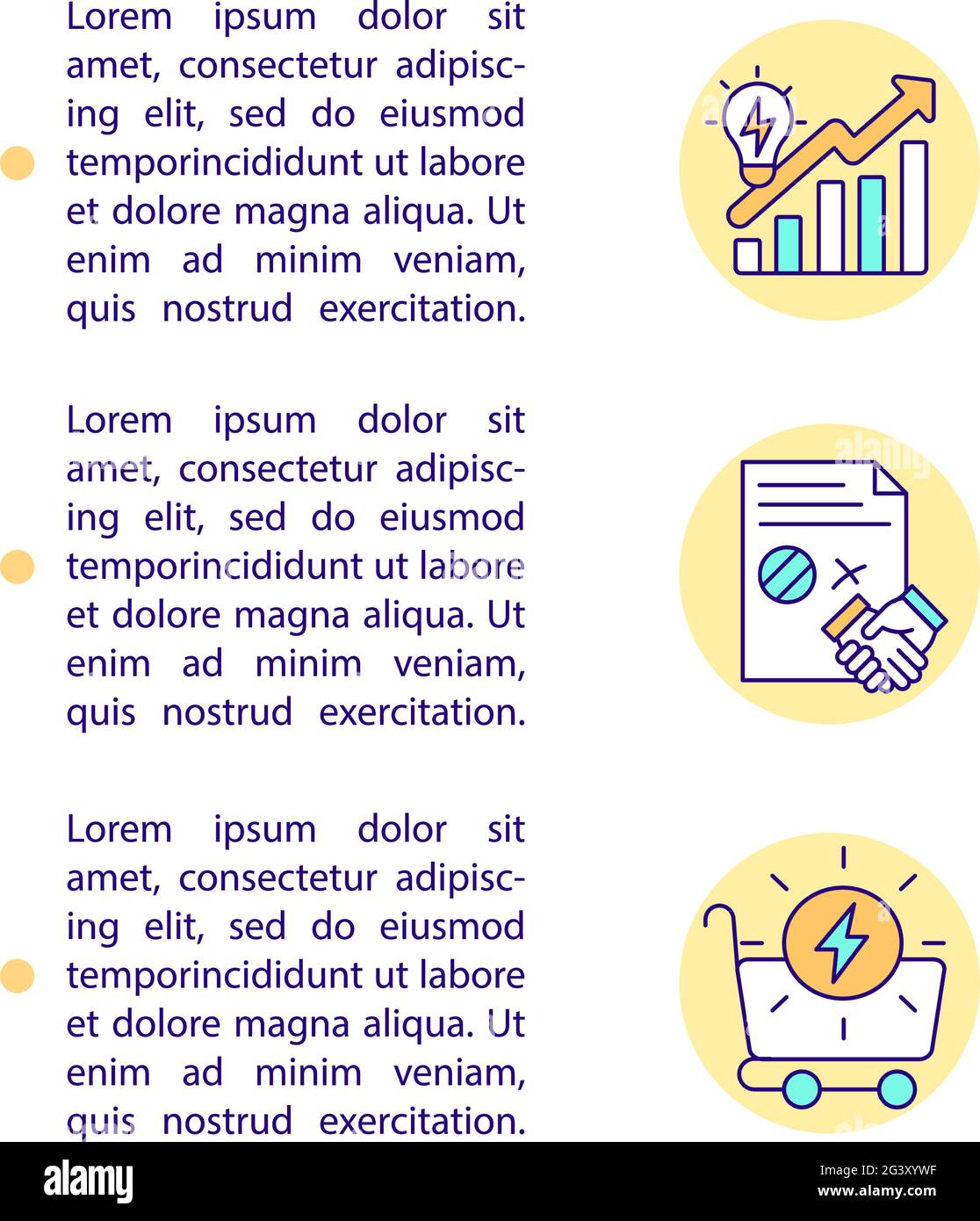 Commercial demand for clean hydrogen concept line icons with text Stock ...