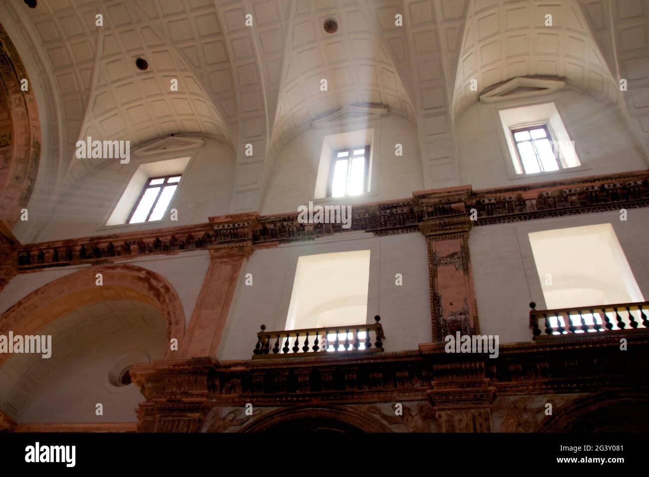 Inside view of the Archaeological Museum Of Goa Ella in India Stock ...