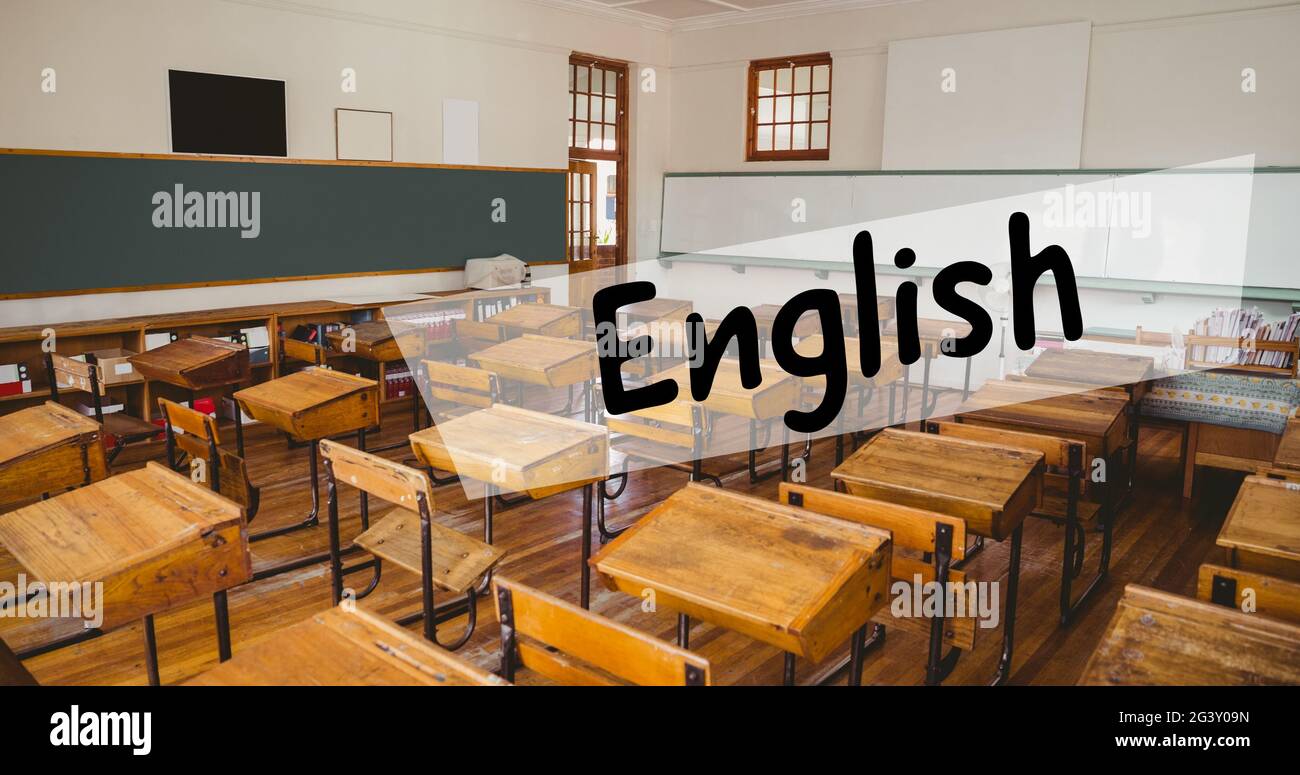 Empty classroom desks hi-res stock photography and images - Alamy