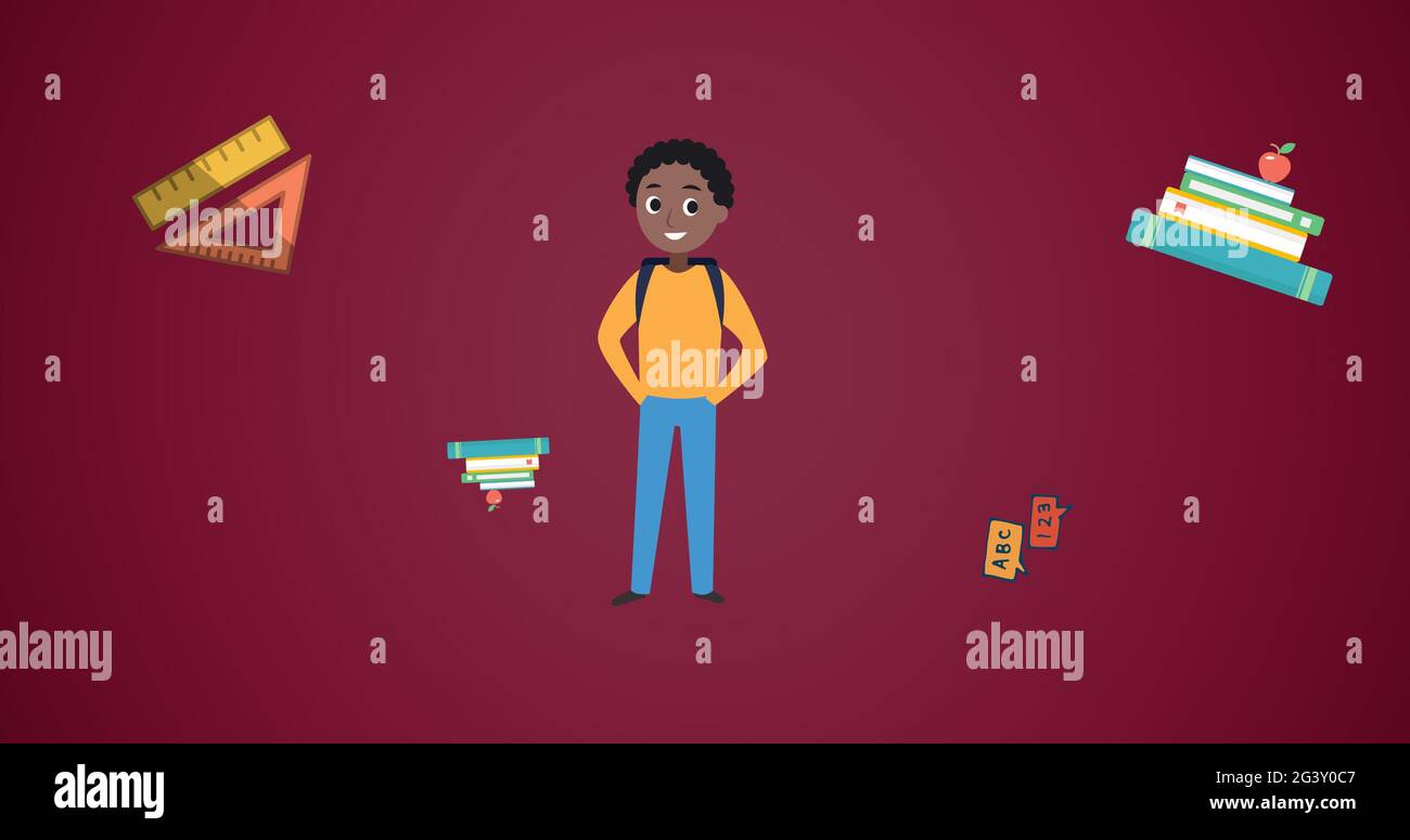 Schoolboy cartoon hi-res stock photography and images - Alamy