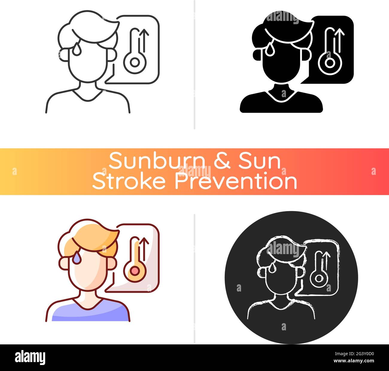 High body temperature icon Stock Vector Image & Art - Alamy