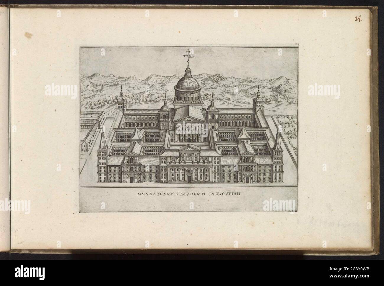 Escorial in San Lorenzo de el Escorial; Monasterium S. Laurenti in ...