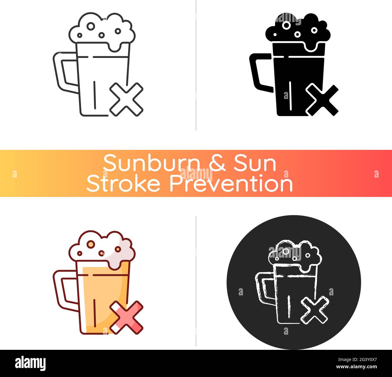 Avoid alcohol icon Stock Vector Image & Art - Alamy
