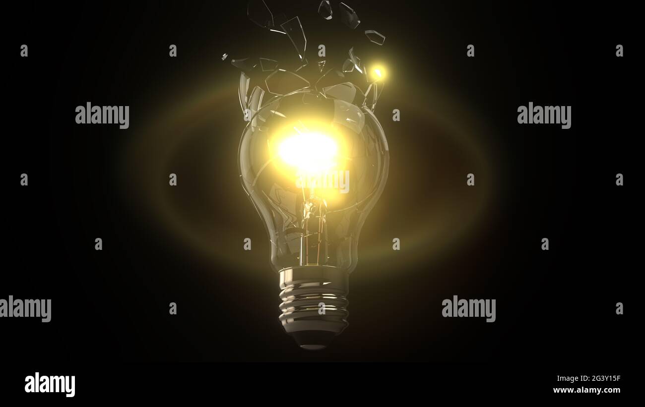 Exploding Light Bulb Stock Photo - Alamy Exploding Light Bulb Stock Photo - Alamy