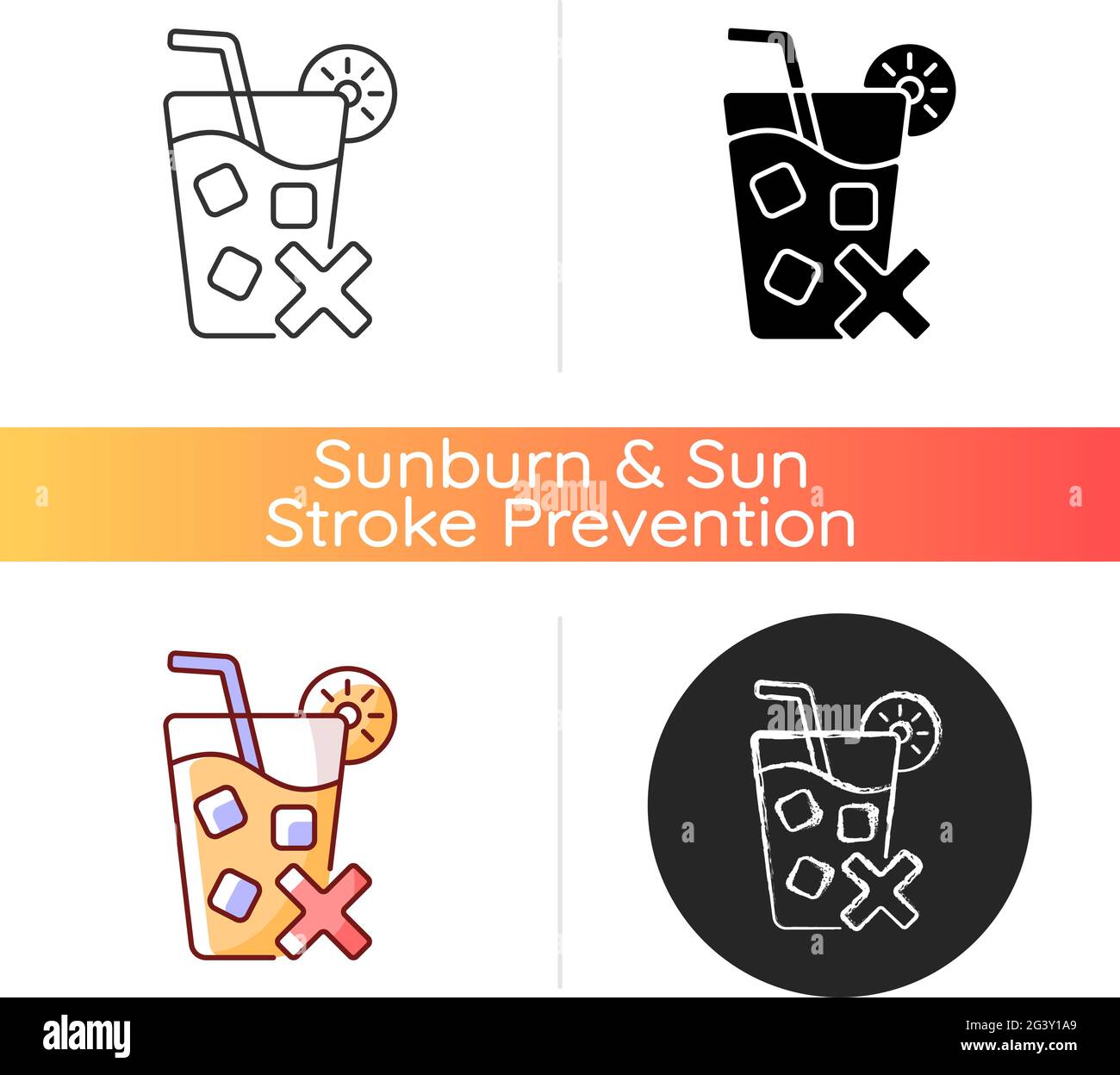 No cold drinks icon Stock Vector Image & Art - Alamy