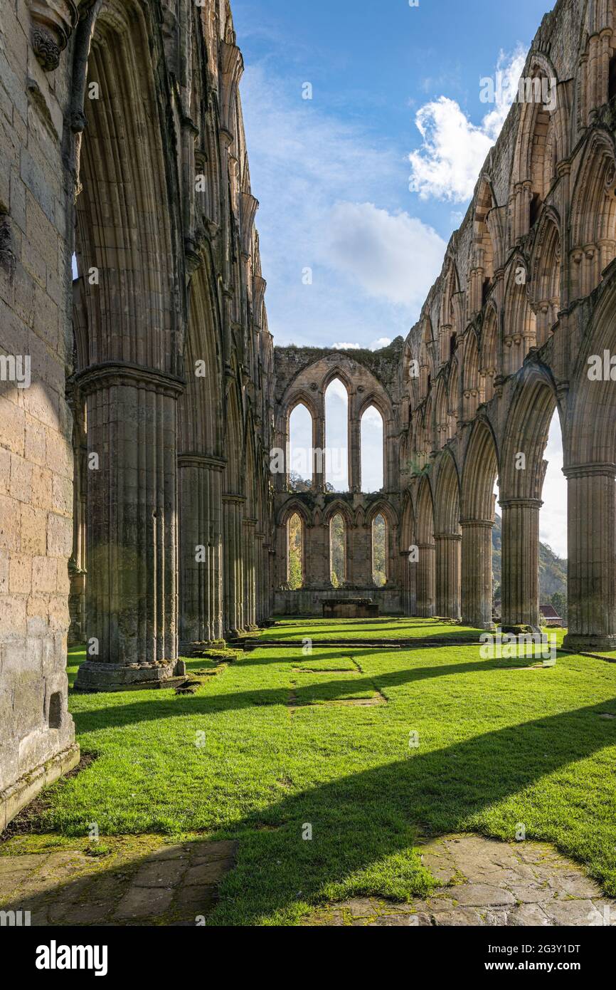Rievaulx abbey church ruins hi-res stock photography and images - Alamy