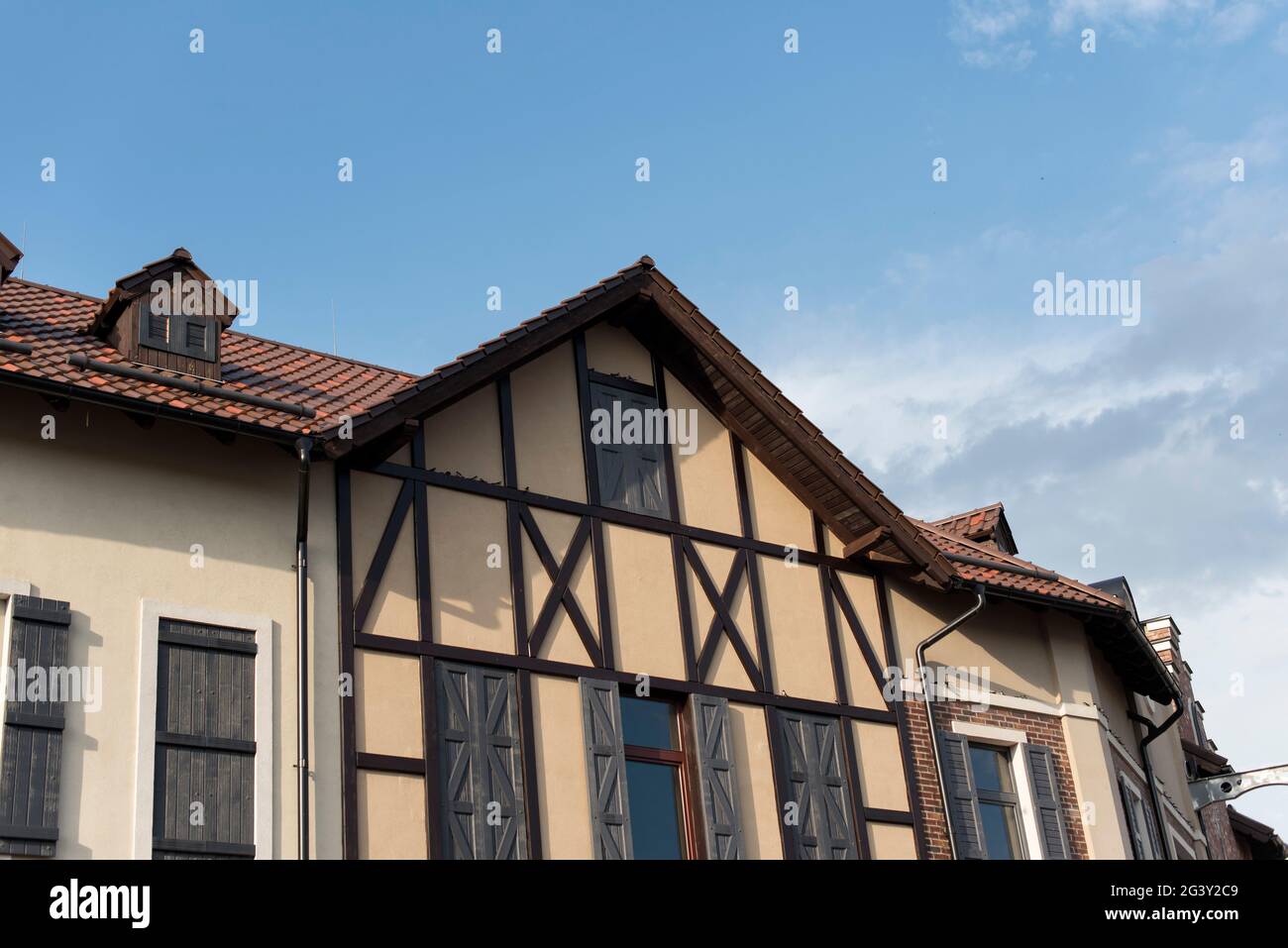 Historic german shingles hi-res stock photography and images - Alamy