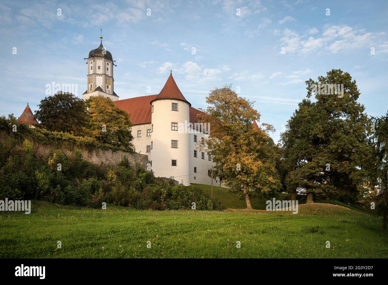 Höchstädt Castle, Dillingen District, Bavaria, Danube, Germany Stock ...