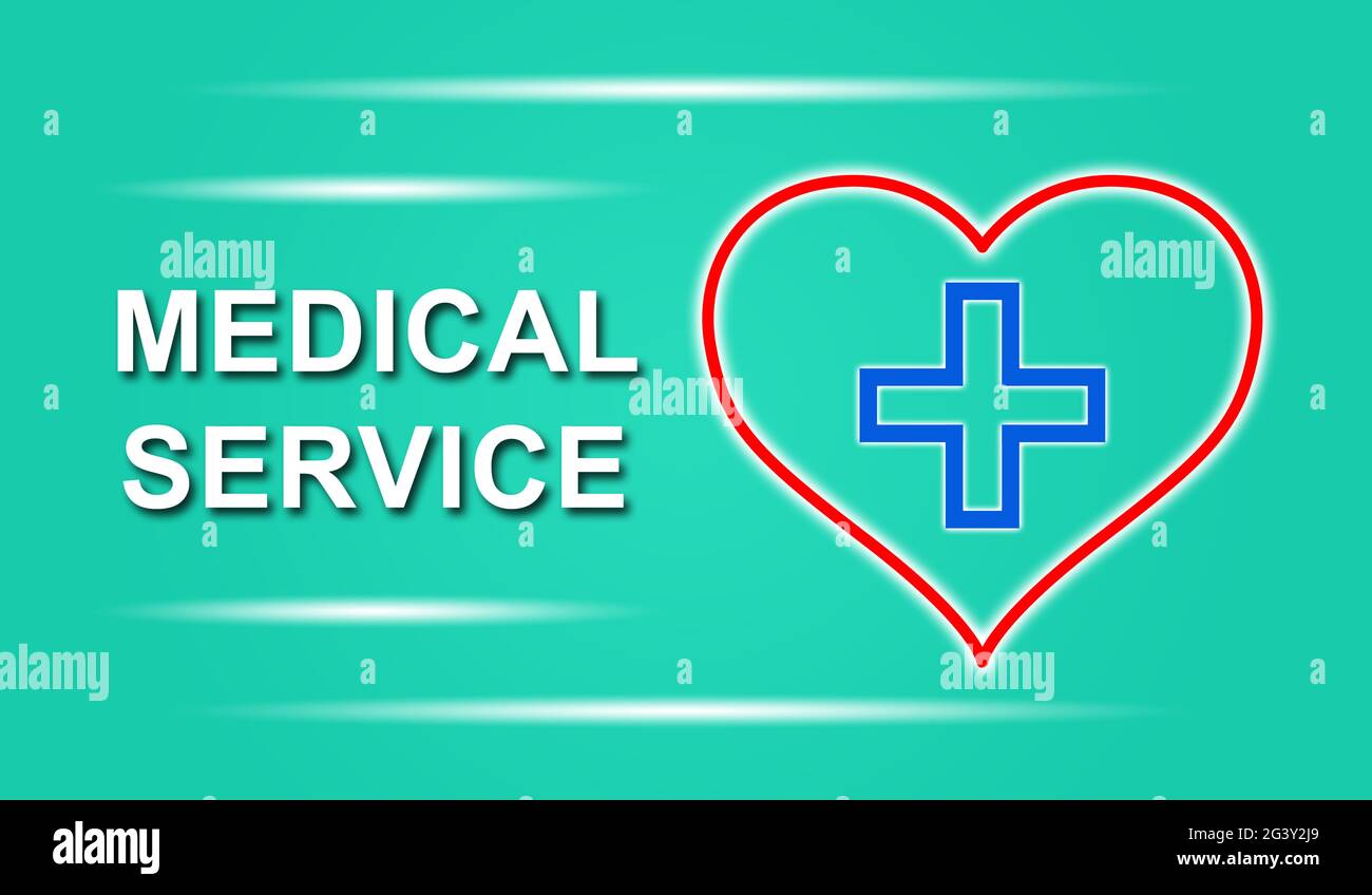 Illustration of a medical service concept Stock Photo - Alamy