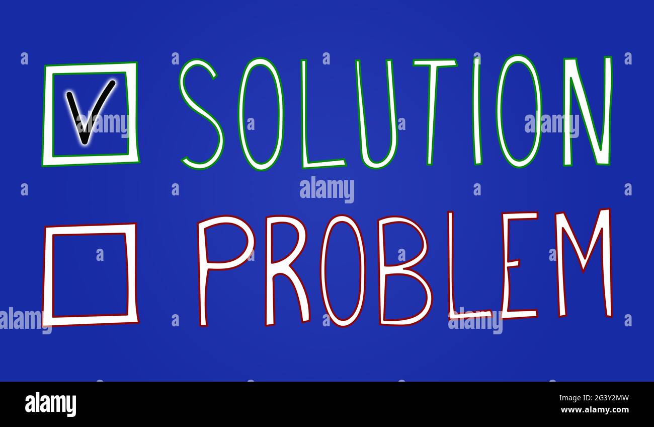 Illustration of a solution concept Stock Photo - Alamy