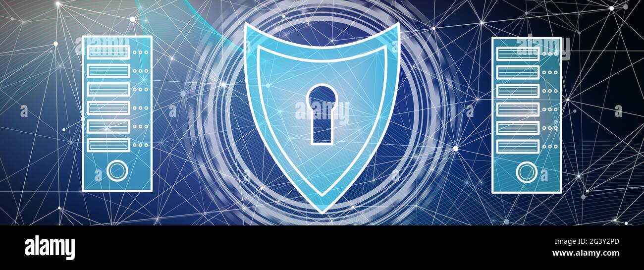 Illustration of a data security concept Stock Photo - Alamy