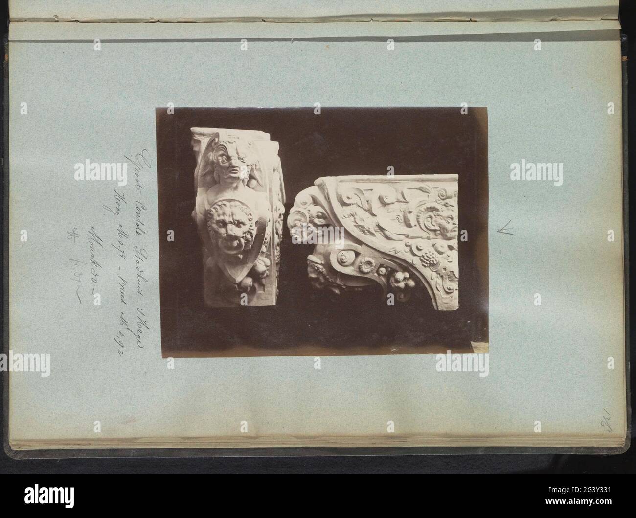 Two plaster casts from consoles Stock Photo - Alamy