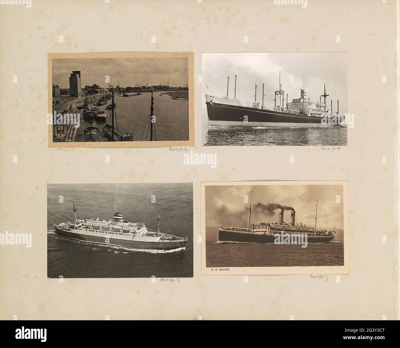Ship 'S.S. Gelria '. Part of album with photos of railways in Dutch ...