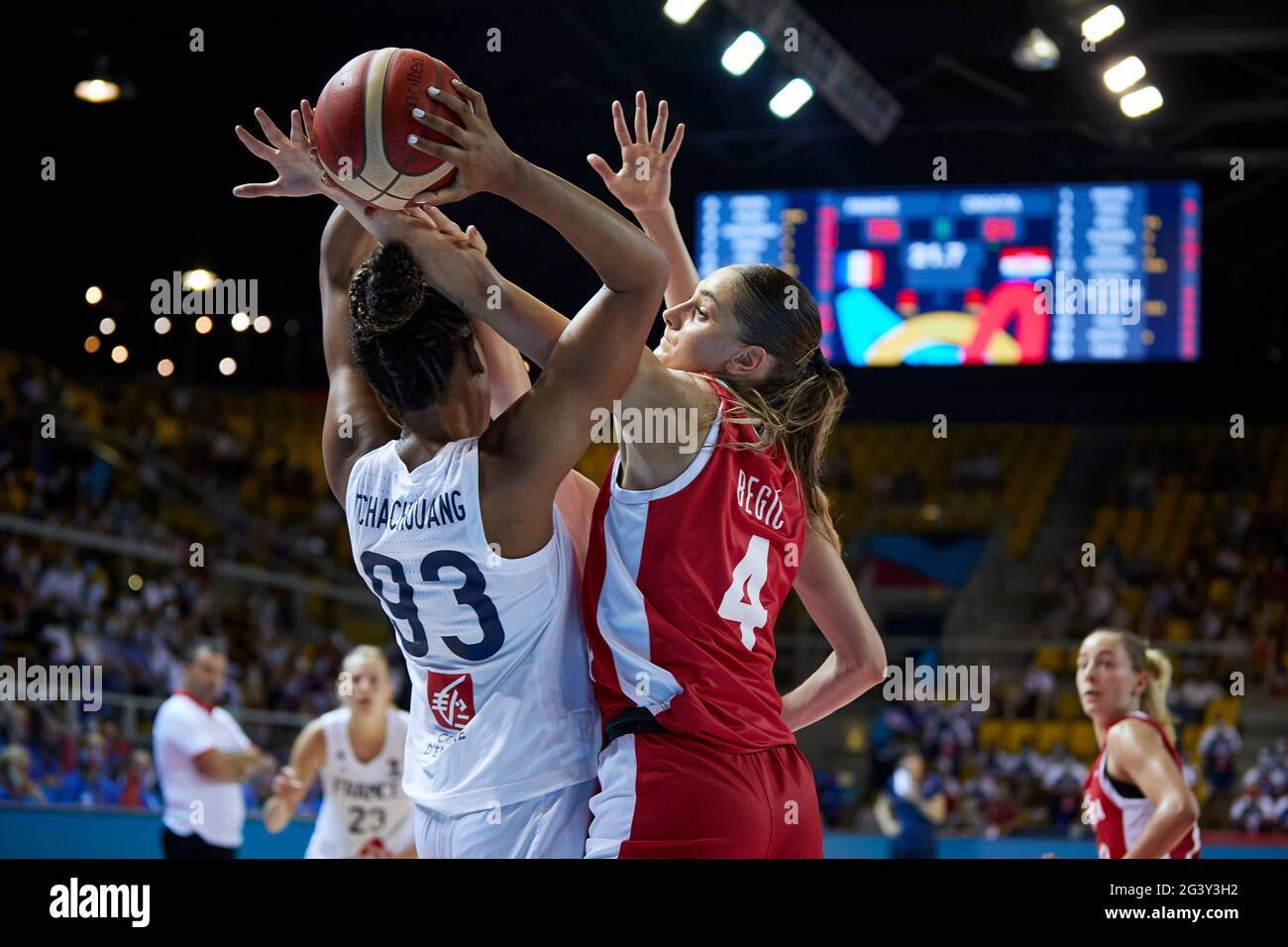 Diandra TCHATCHOUANG (93) of France during the FIBA Women's EuroBasket ...