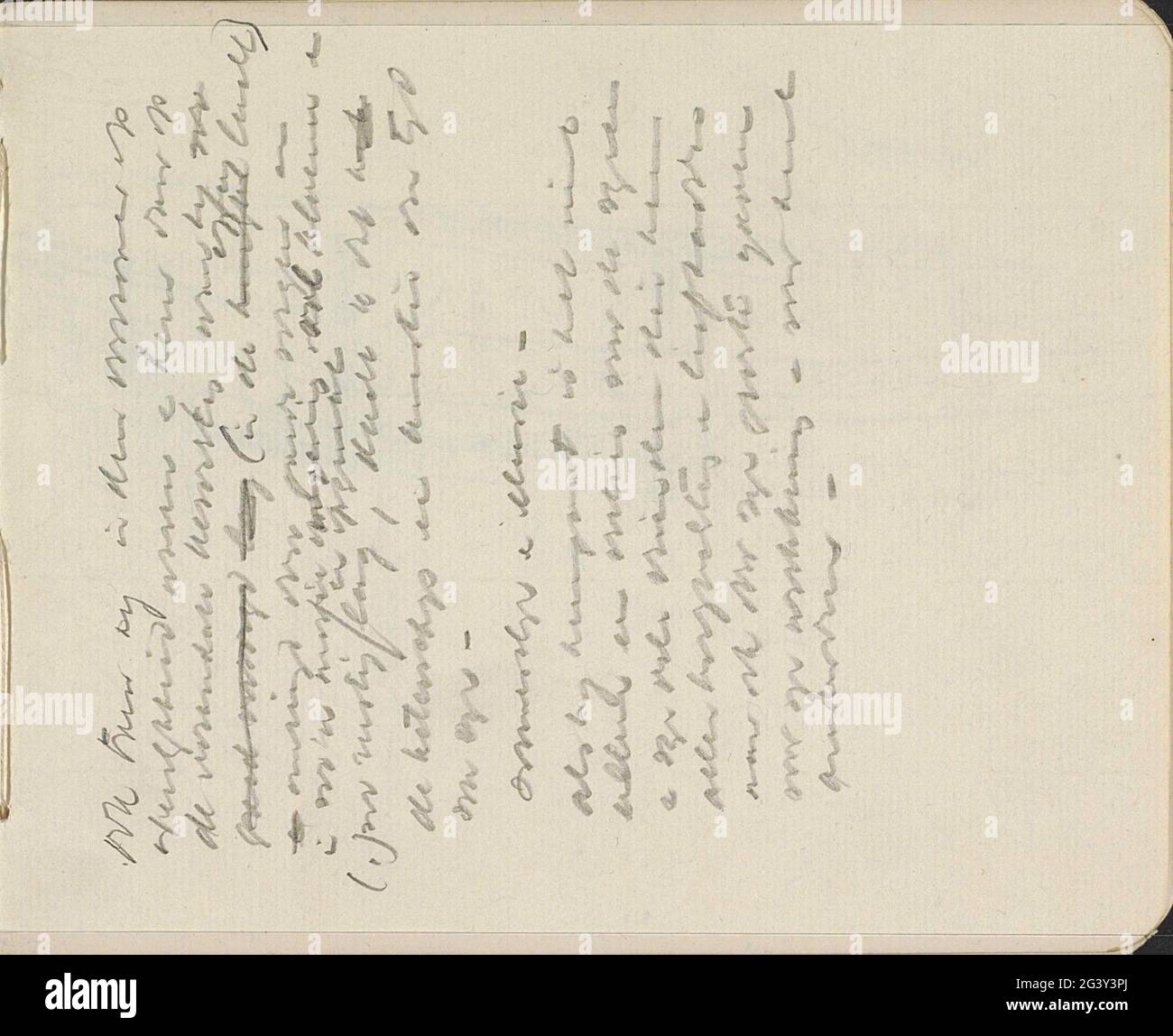 Annotations. Leaf 21 Recto from a sketchbook with 23 sheets Stock Photo ...