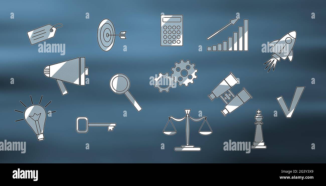 Illustration of a business plan concept Stock Photo - Alamy
