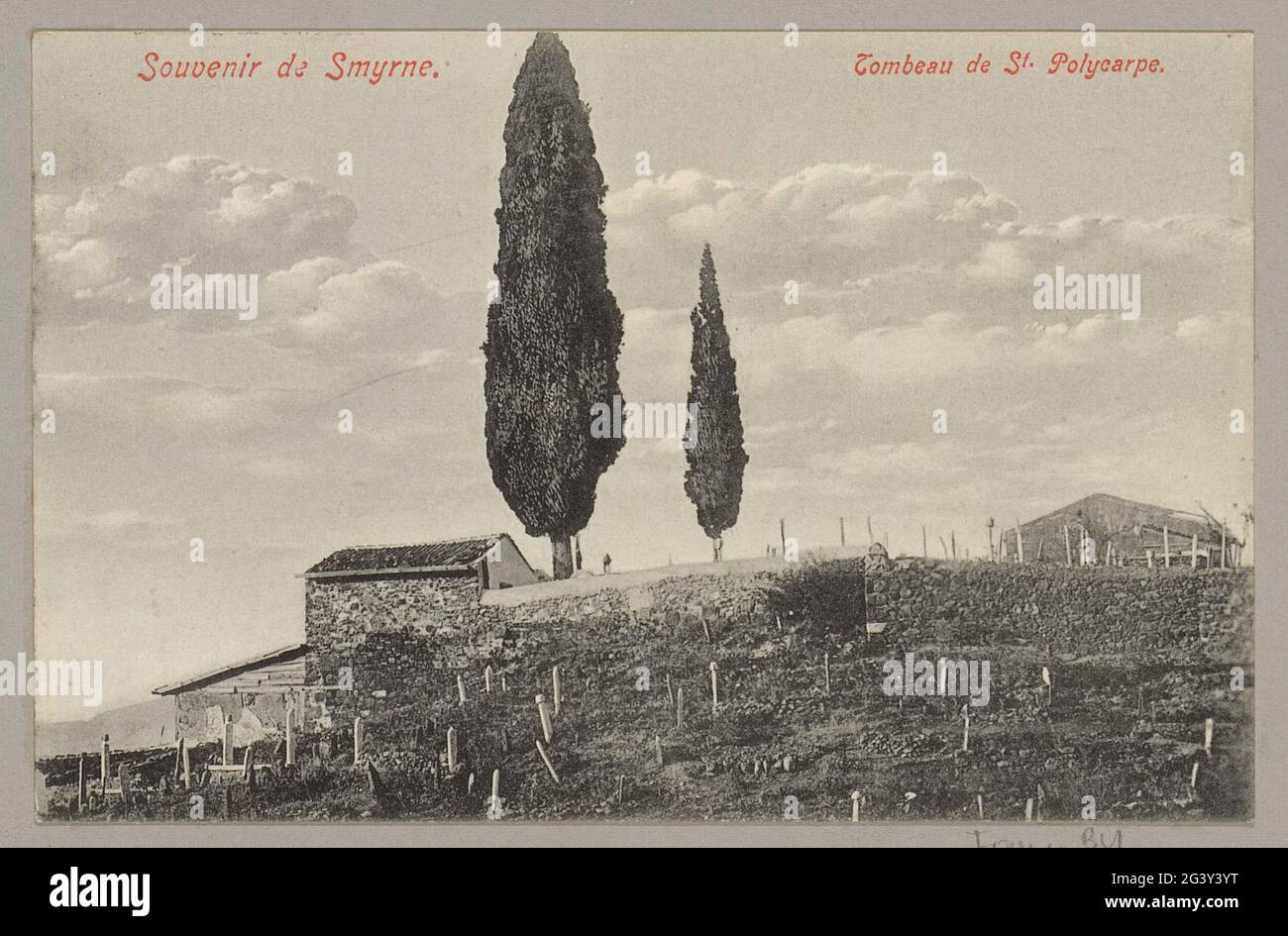 Polycarpus tomb in Smyrna; Souvenir De Smyrne. Tombeau de St. Polycarpe ...