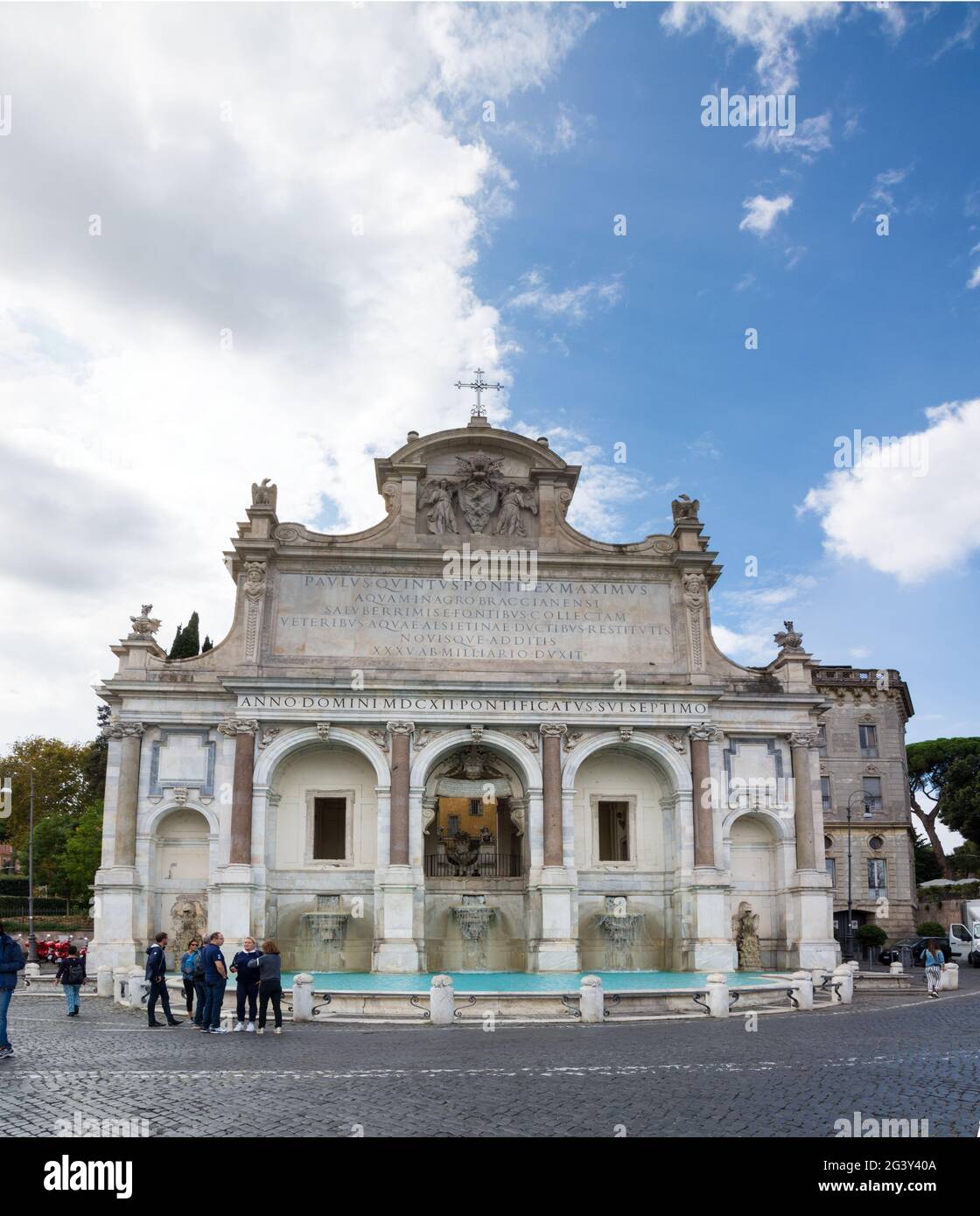 Janiculum fountain rome hi-res stock photography and images - Alamy
