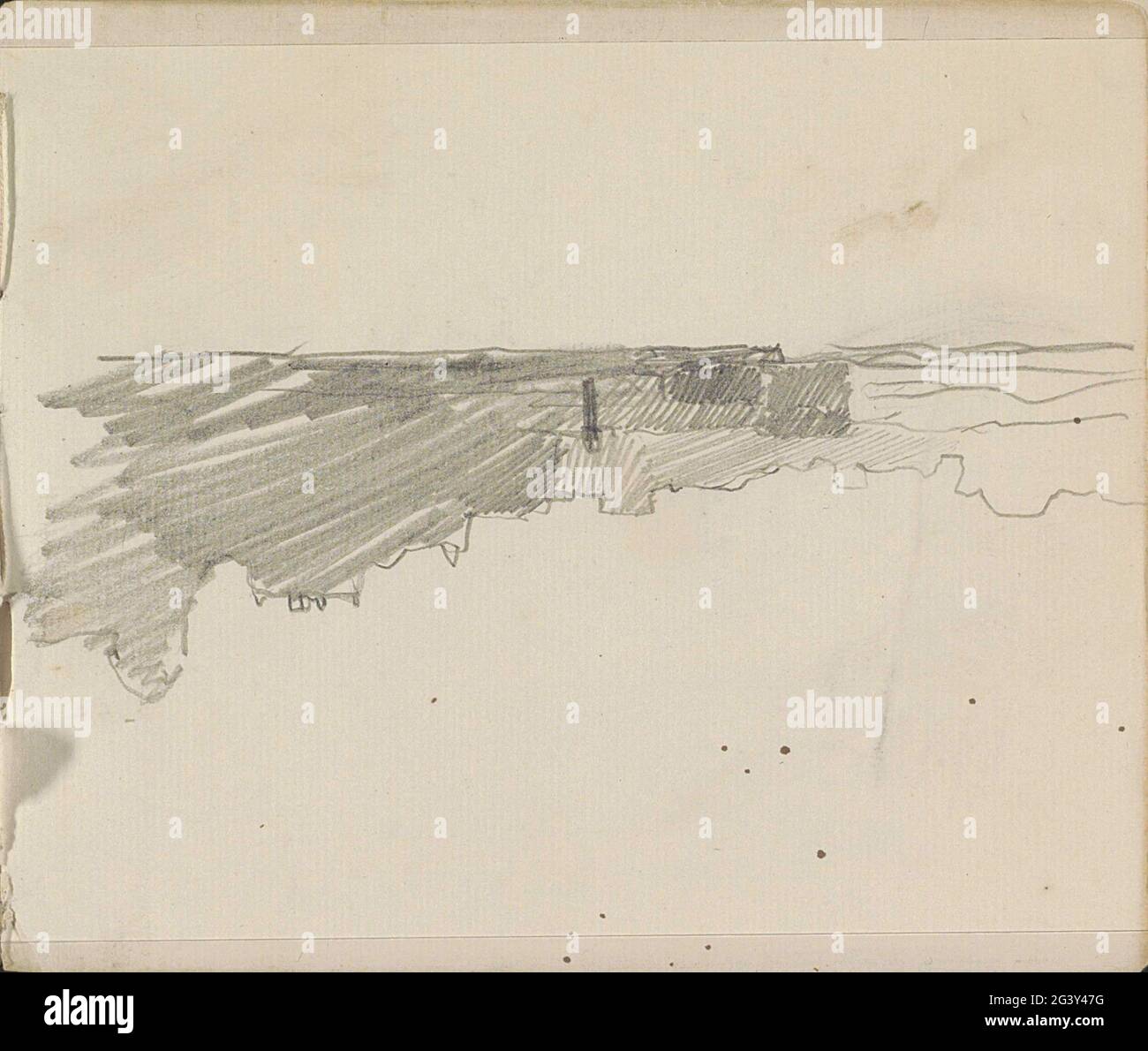 Cityscape. Leaf 1 Recto from a sketchbook with 12 sheets Stock Photo ...