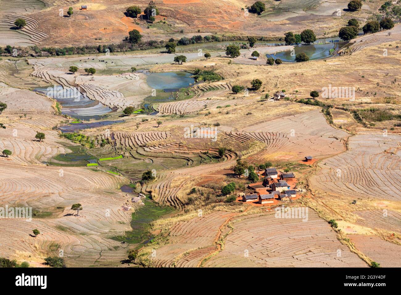Tsaranoro Valley, Highlands, Southern Madagascar, Africa Stock Photo ...