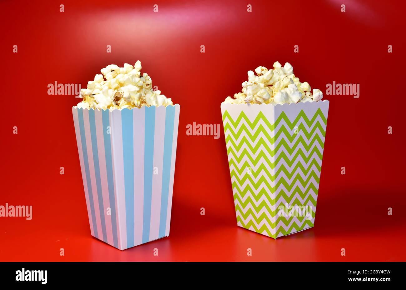 Personalized Popcorn Boxes Red Stripe