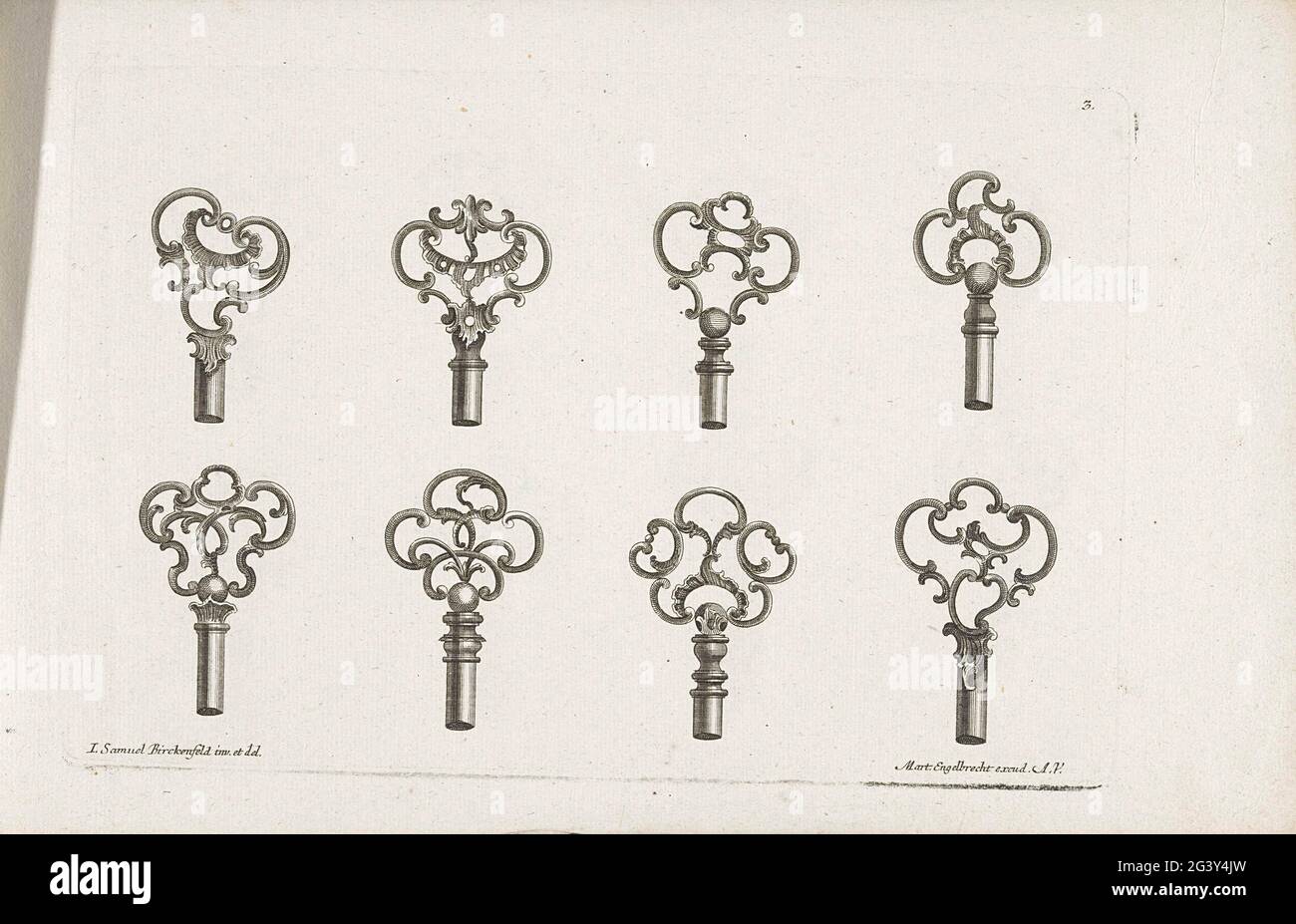 Eight key designs; Designs for locks and keys Stock Photo - Alamy