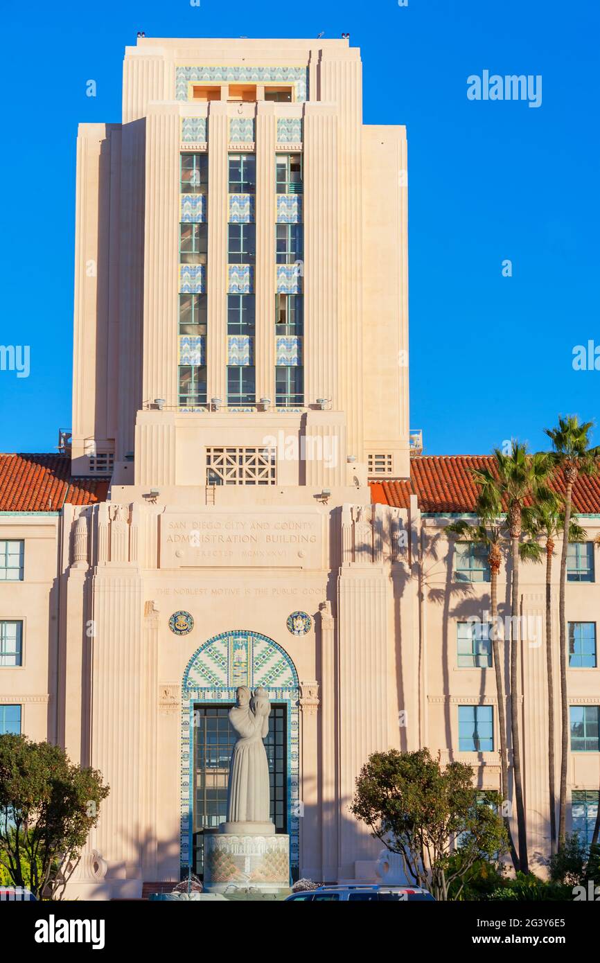 County Administration Building, San Diego, California, USA Stock Photo ...