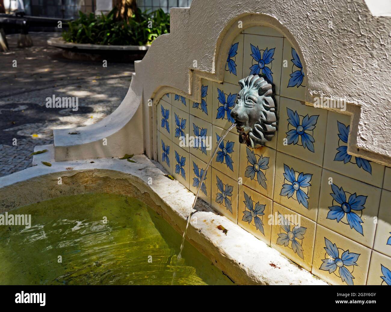 Old fountain in the patio, Rio de Janeiro, Brazil Stock Photo - Alamy
