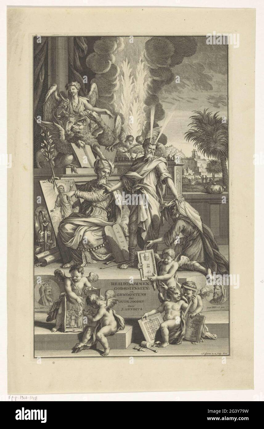 Ezekiel and Moses, Prophets of the Old Testament; Title page for ...