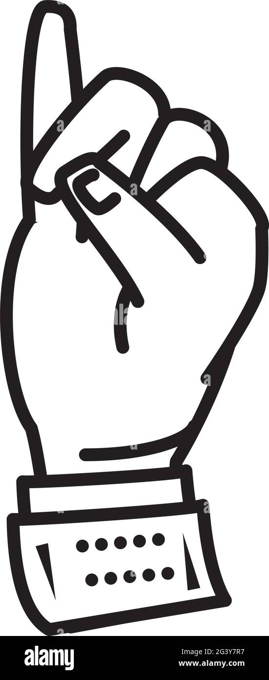 hand in mudra gesture Stock Vector Image & Art - Alamy