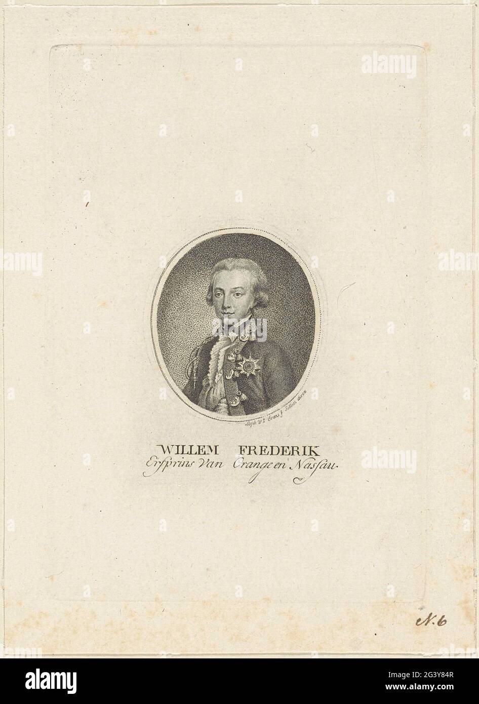 Portrait of Willem I Frederik, King of the Netherlands. Portrait of ...
