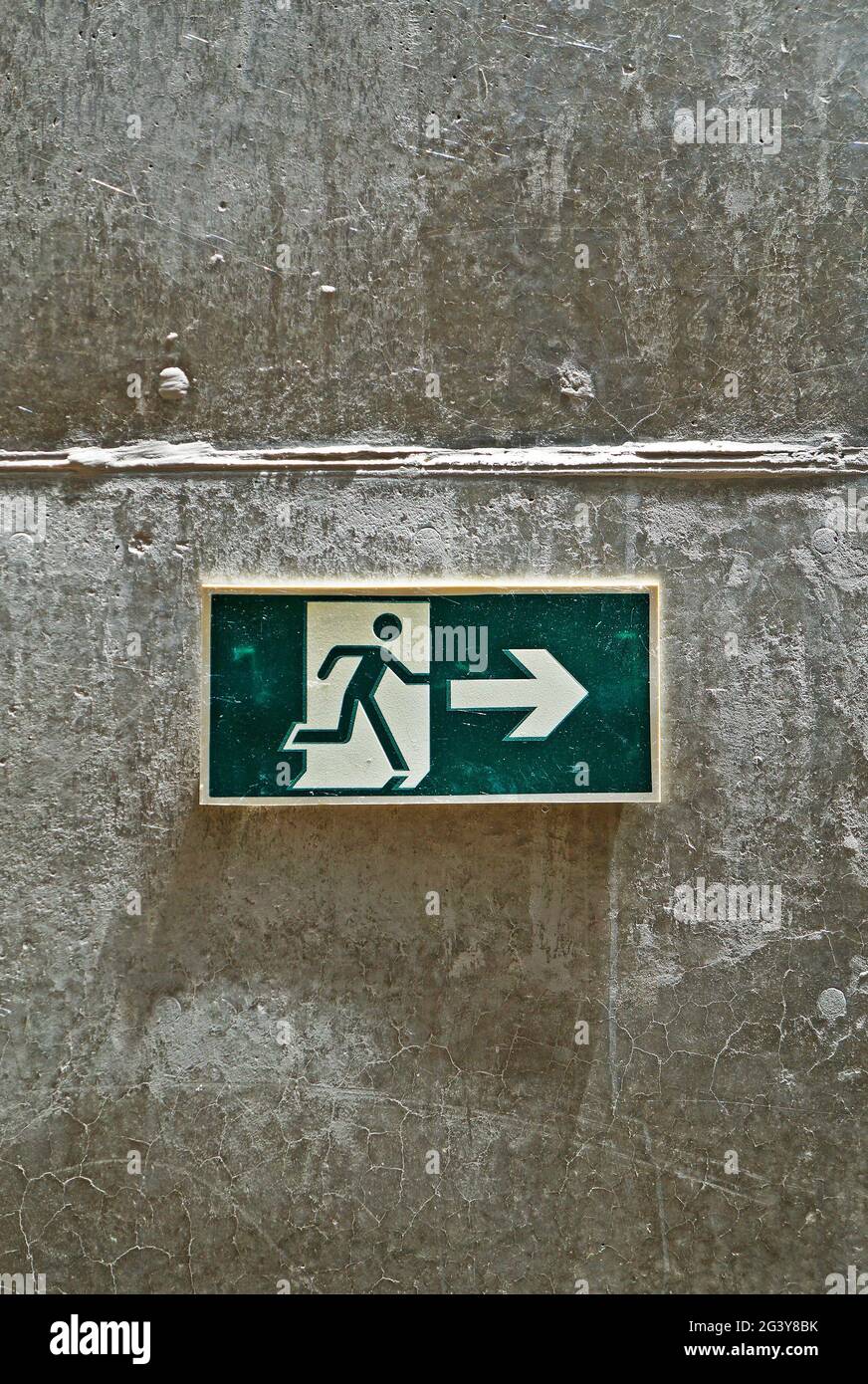 Emergency exit symbol, information pictogram Stock Photo - Alamy