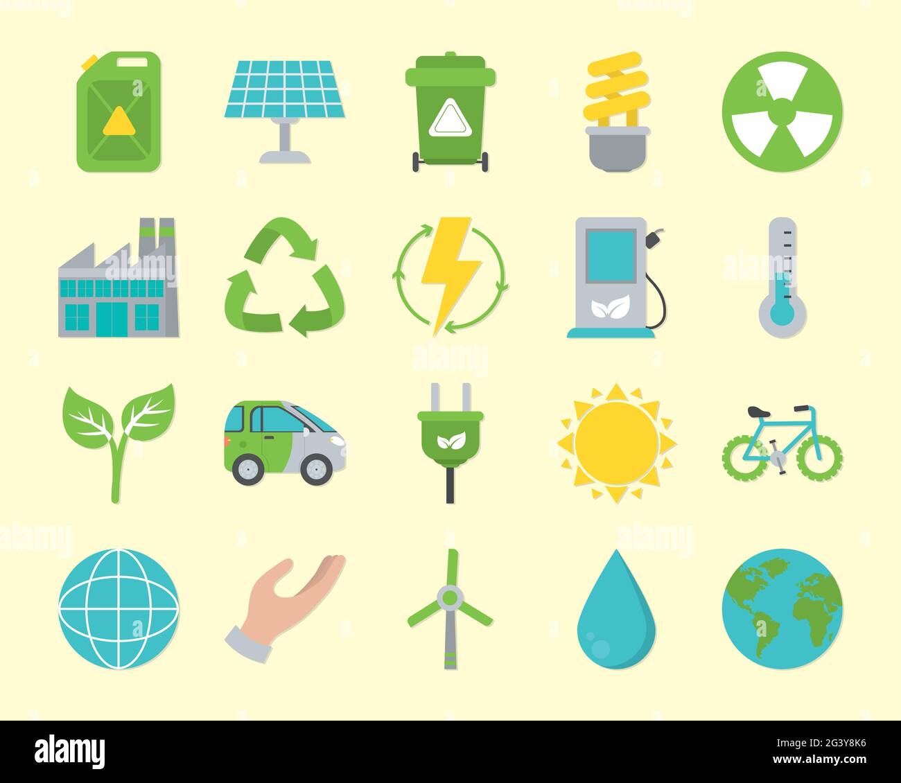 renewable energy icon collection design Stock Vector Image & Art - Alamy
