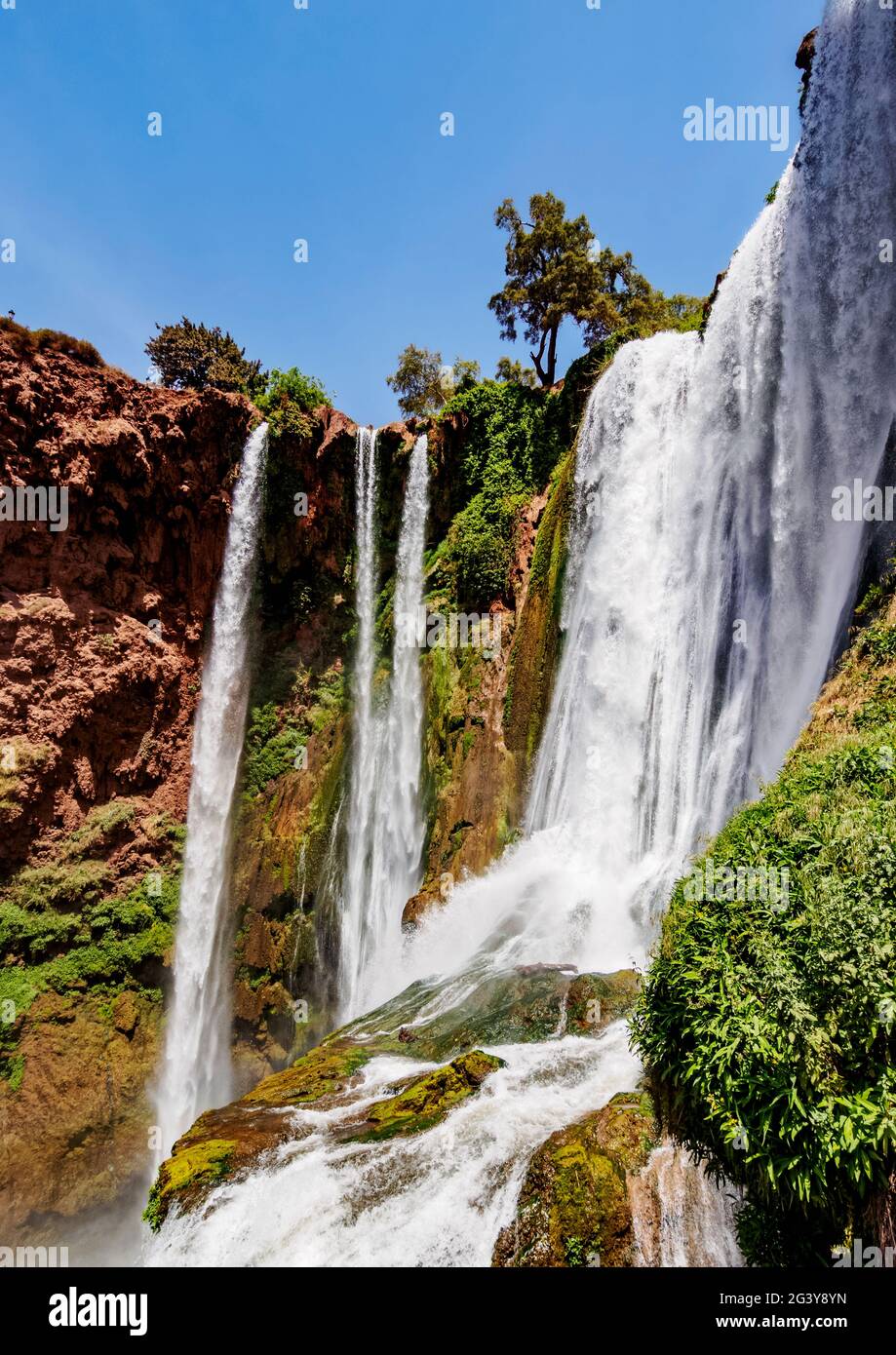 Ouzoud Falls, waterfall located near the Middle Atlas village of ...
