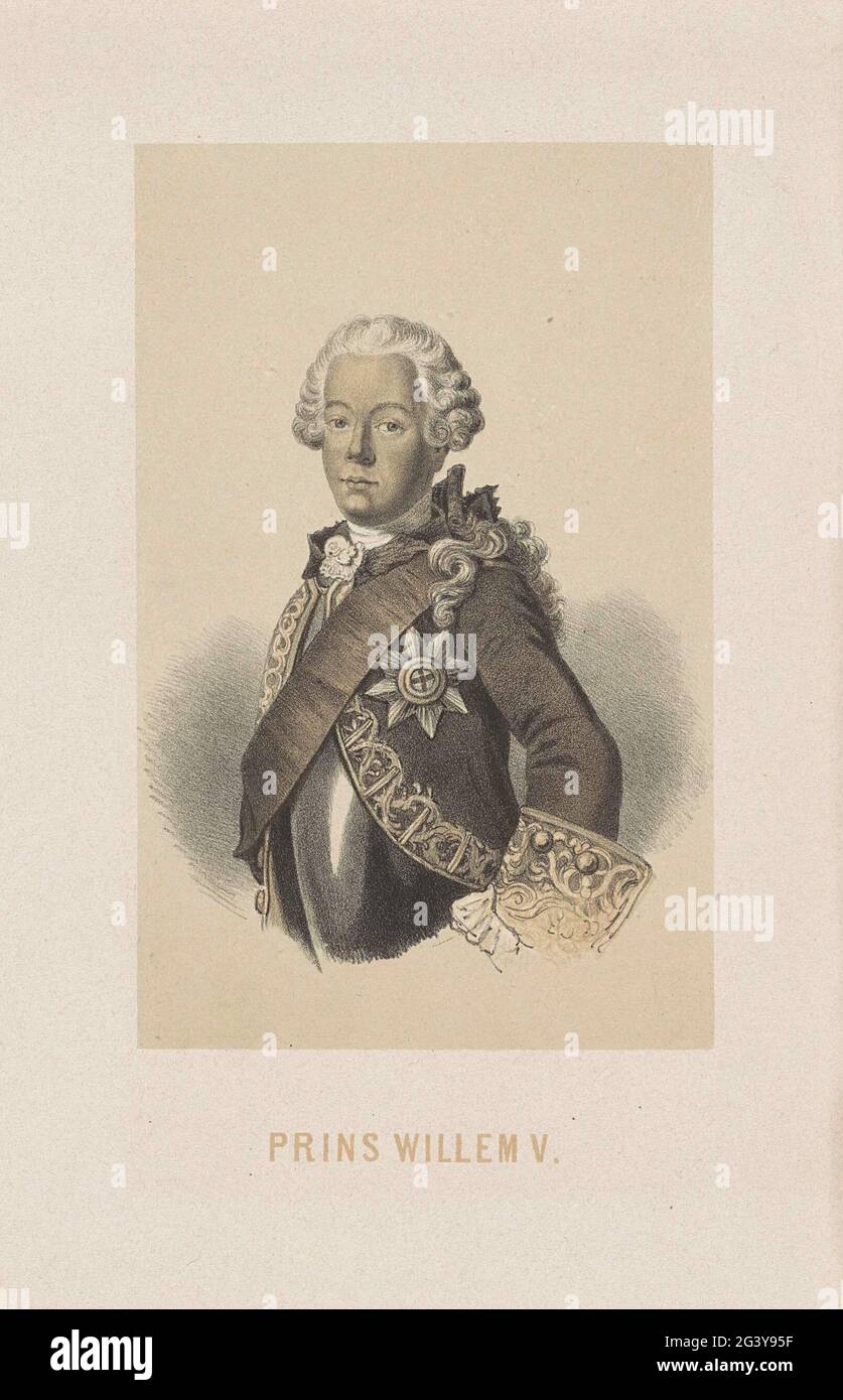 Portrait of Willem V, Prince of Orange-Nassau. Portrait of Willem V. In ...