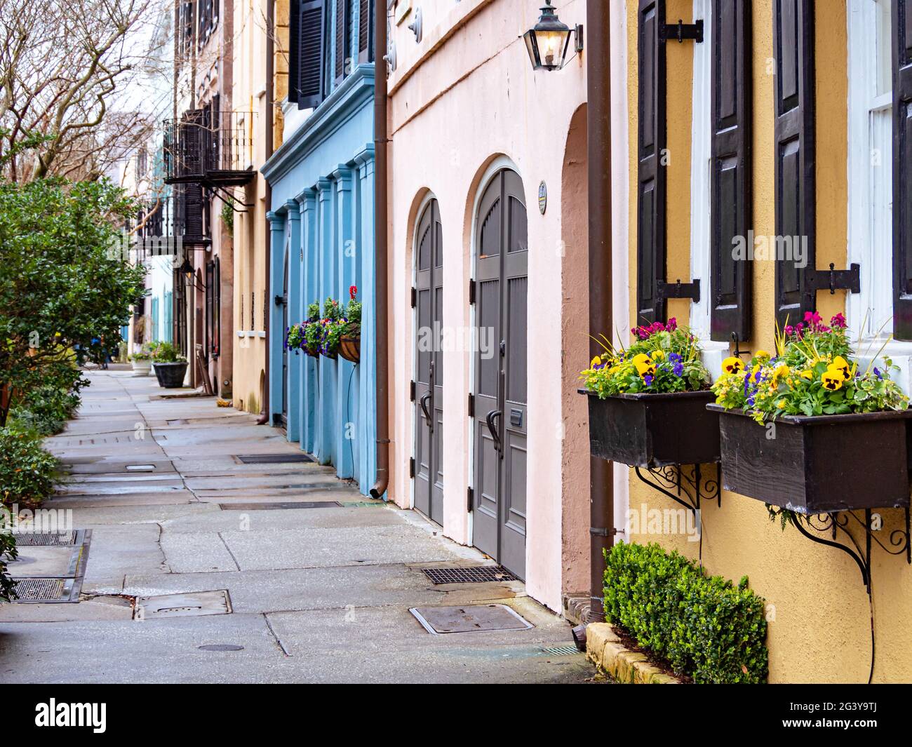 Rainbow Row Charleston South Carolina High Resolution Stock Photography ...