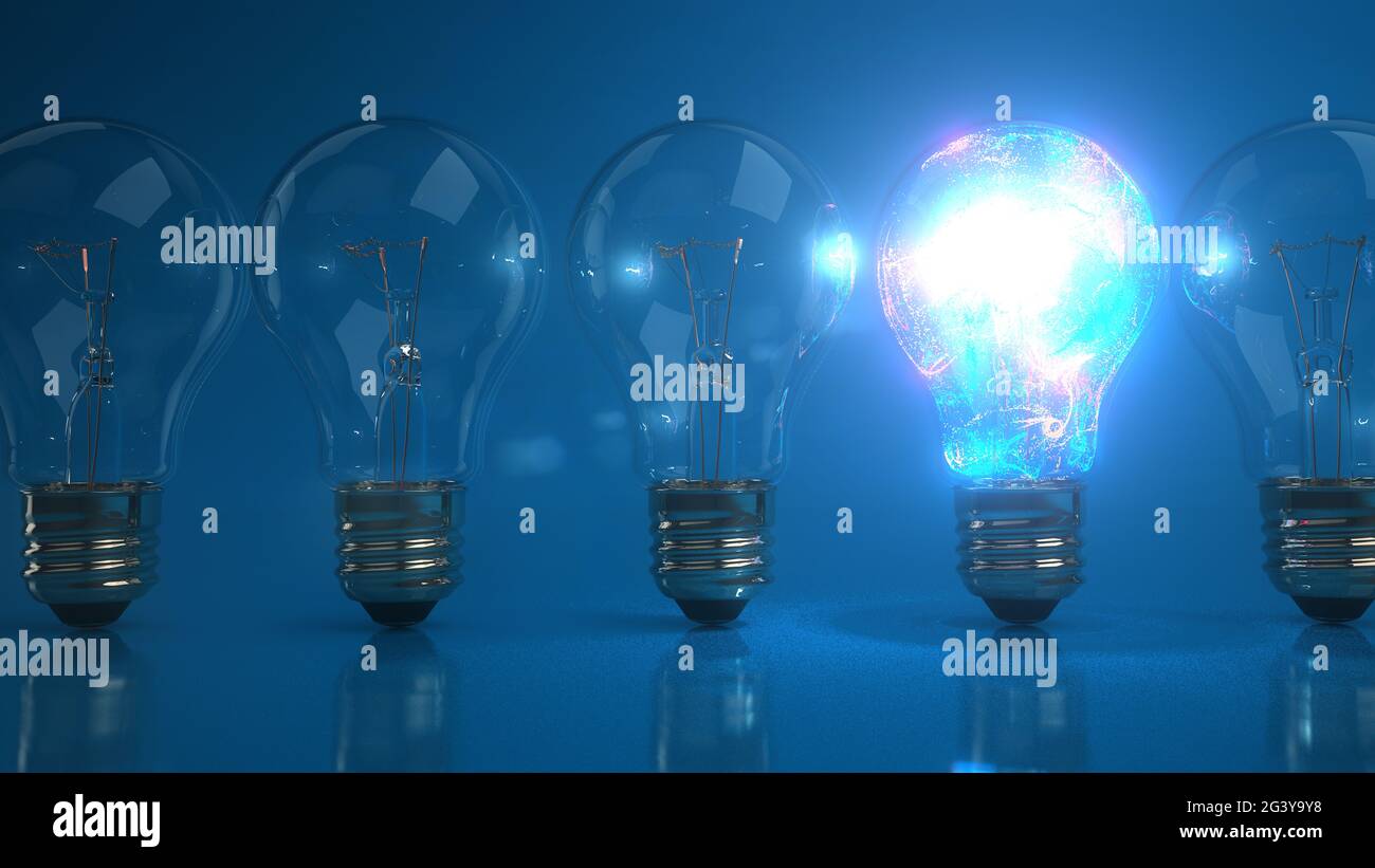 Light Bulb Color Splash Stock Photo - Alamy