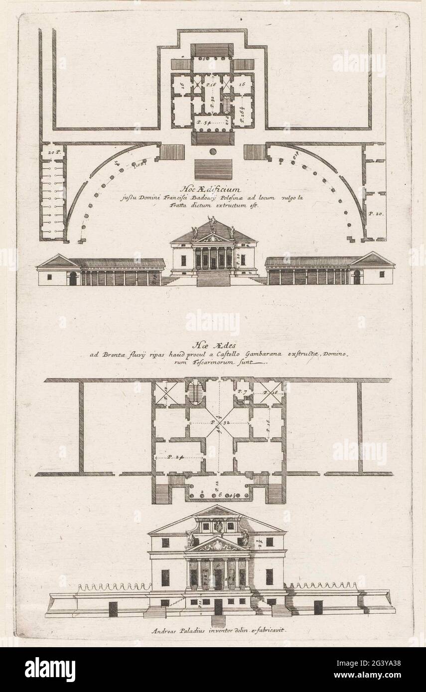 Andrea palladio plans hi-res stock photography and images - Alamy