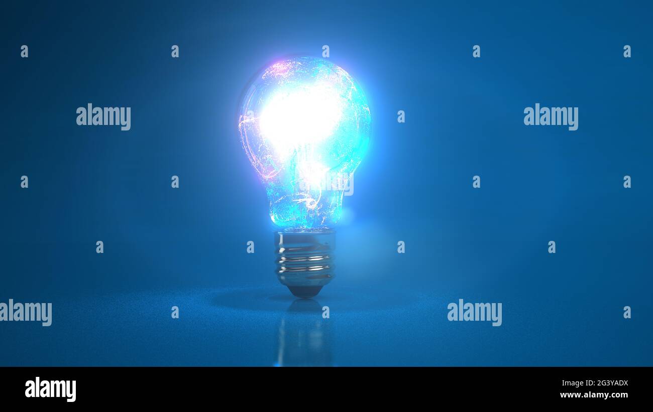 Light Bulb Color Splash Stock Photo - Alamy