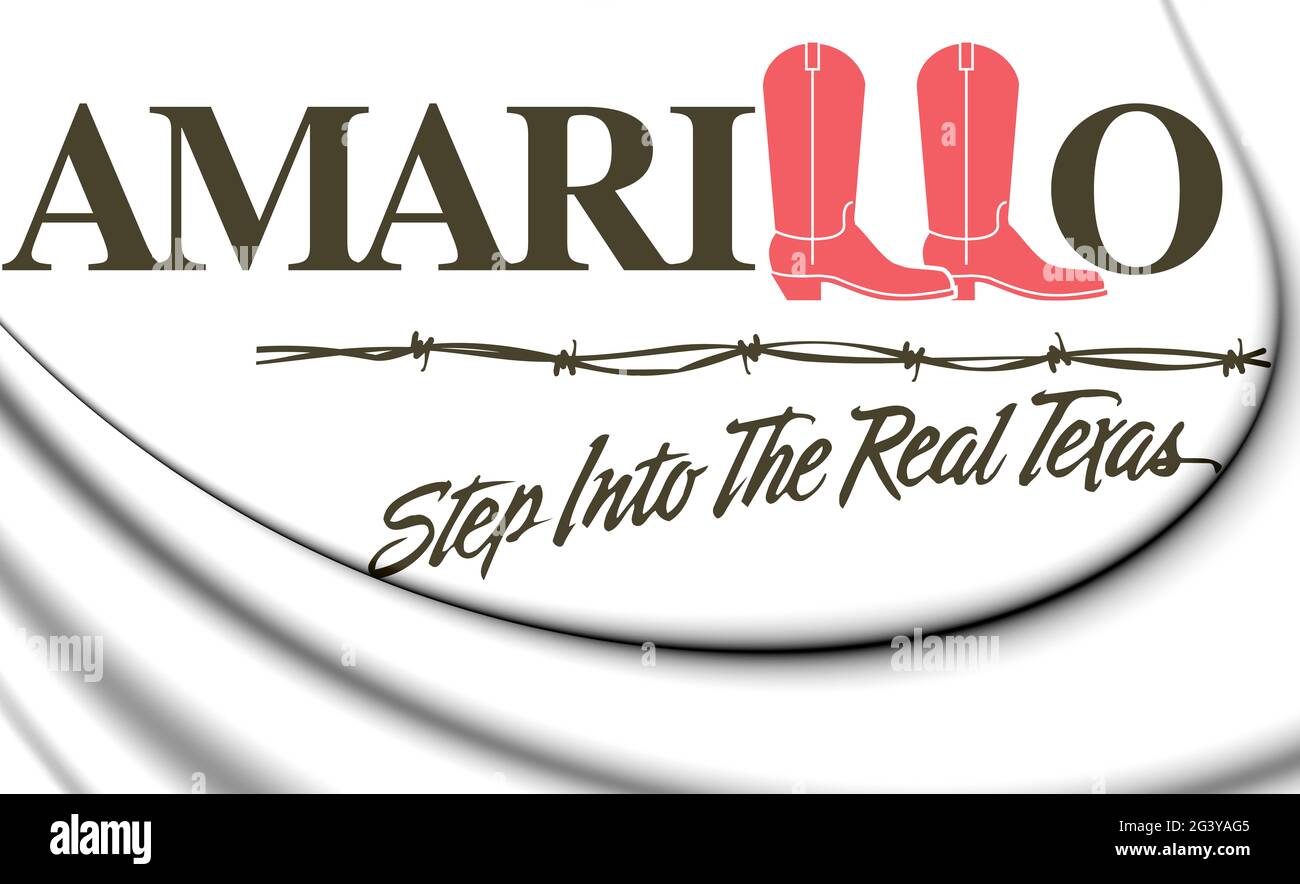3D Emblem of Amarillo (Texas state), USA. 3D Illustration Stock Photo ...