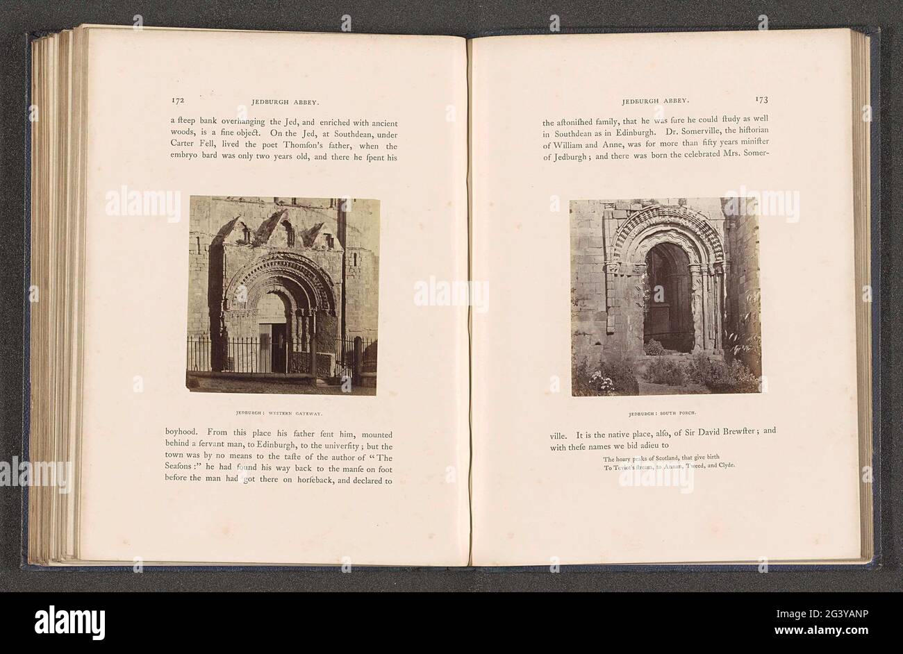 View of a gate from the Jedburgh Abbey; Jedburgh: Western Gateway Stock ...