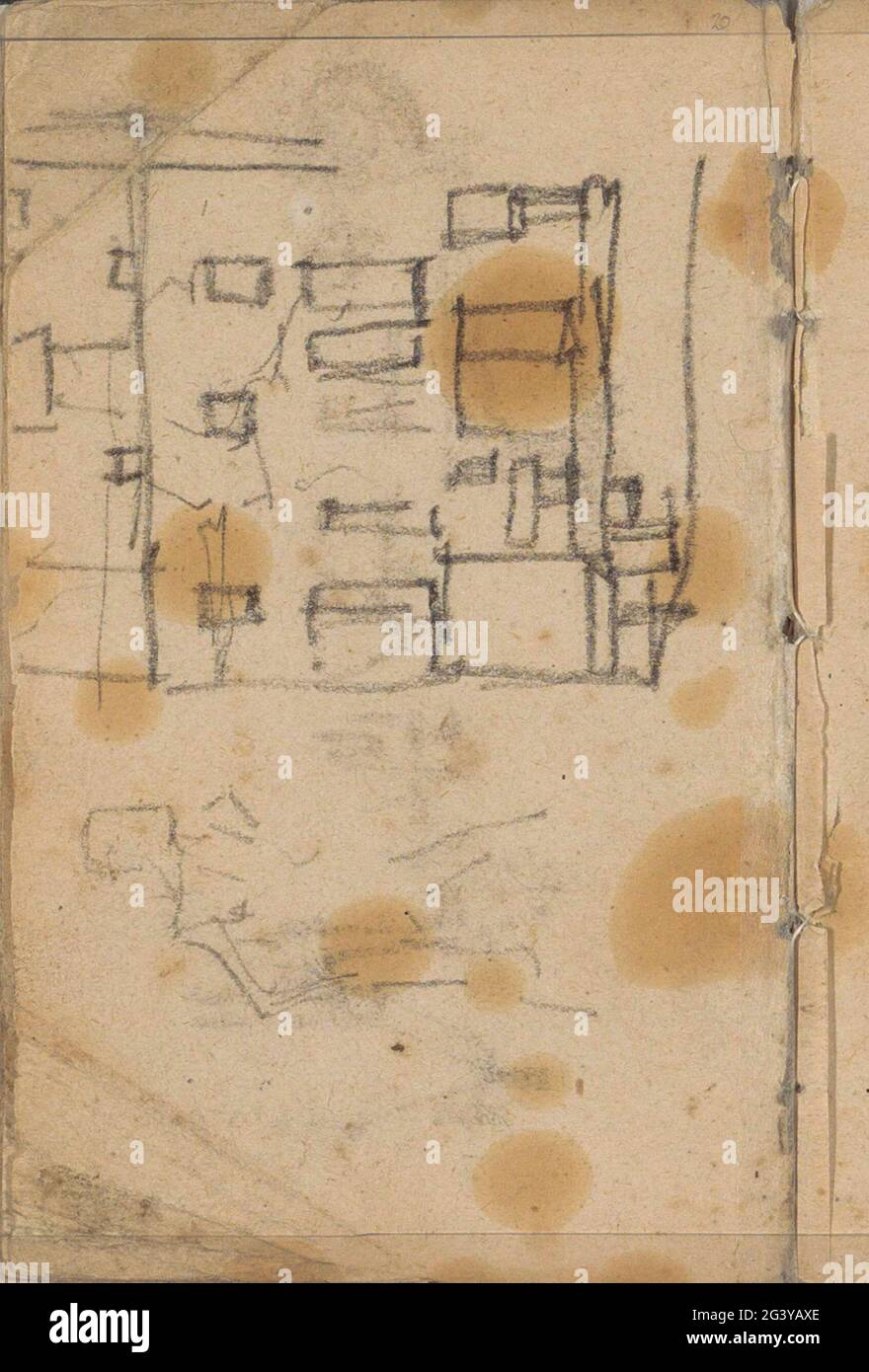 Facade and a figure. Facade and a figure. Page 20 From a sketchbook ...