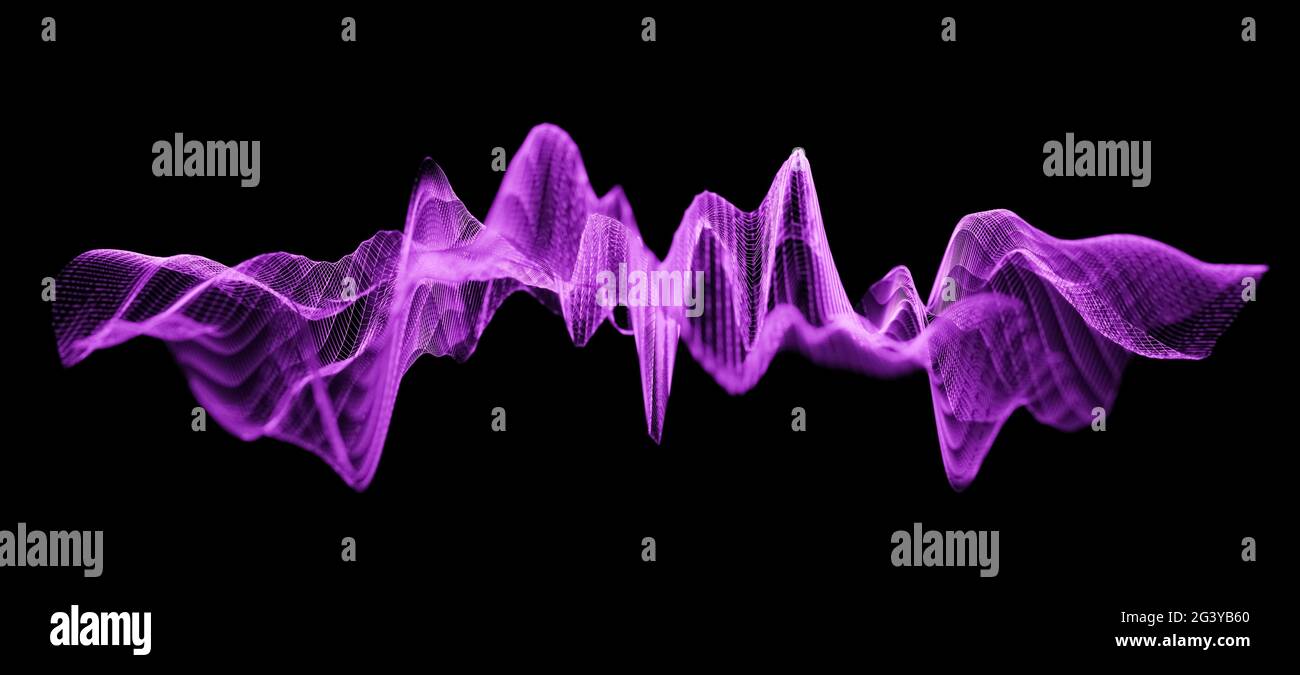 Equalizer sound waves or audio waves, visualization as abstract ...