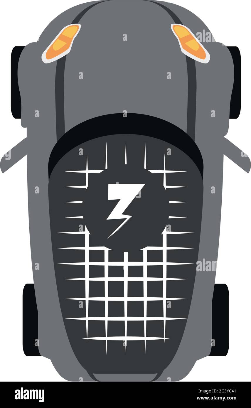 electric car top view Stock Vector Image & Art - Alamy