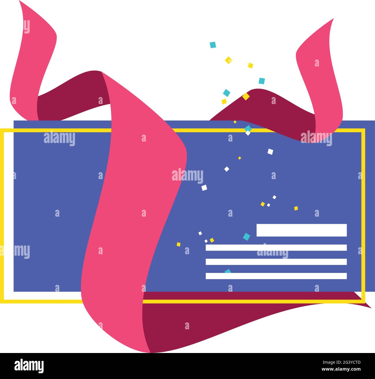 ribbon with tag Stock Vector Image & Art - Alamy