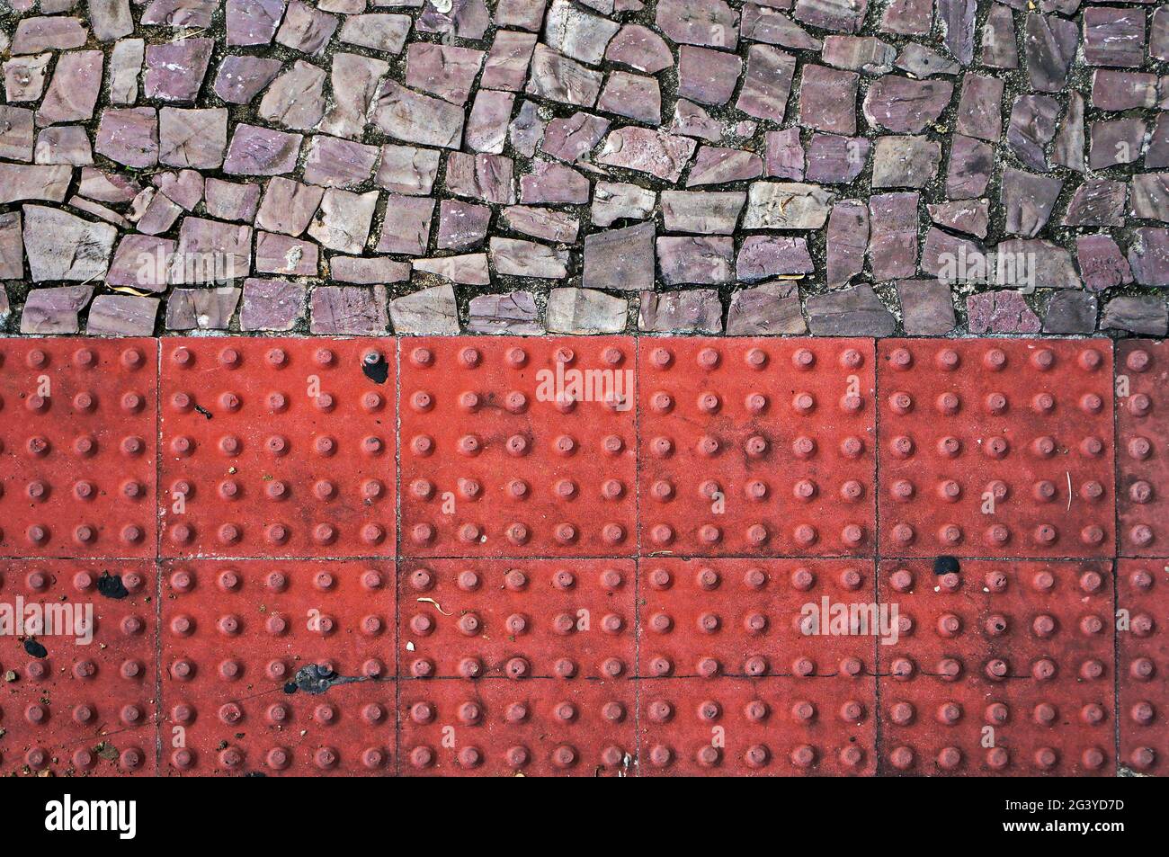 Crosswalk warning bumps hi-res stock photography and images - Alamy