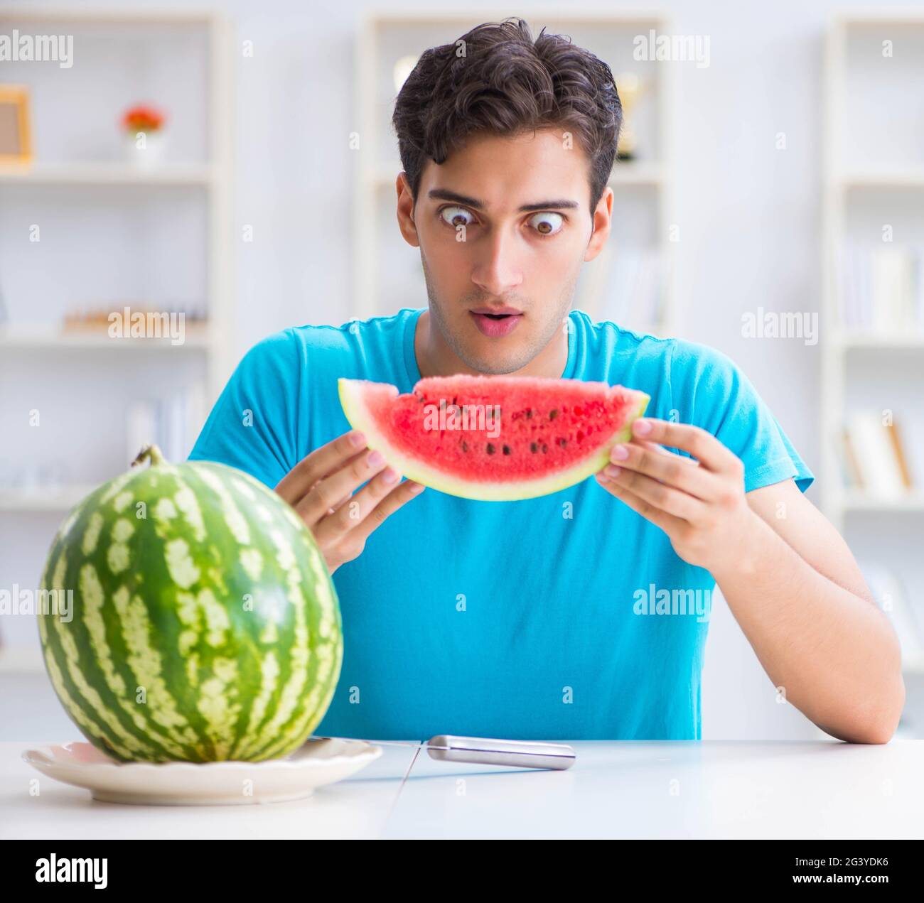 Surprised watermelon hi-res stock photography and images - Alamy