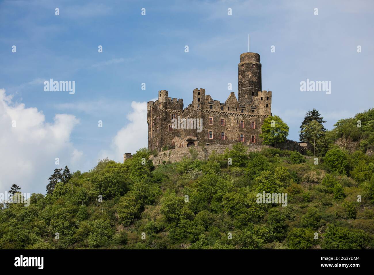 Maus Castle Burg Maus At Rhine High Resolution Stock Photography and ...