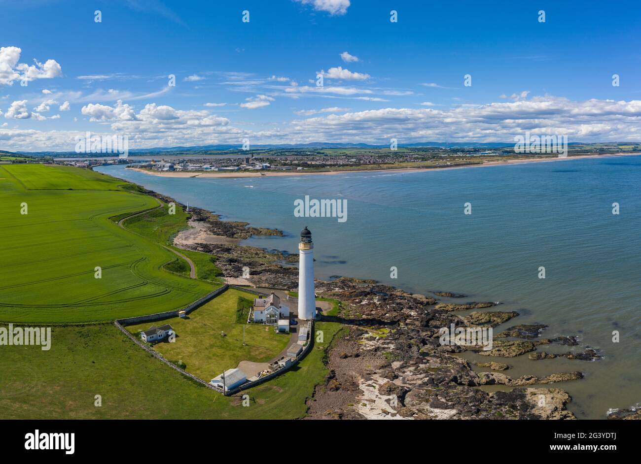 Angus scotland sea aerial hi-res stock photography and images - Alamy