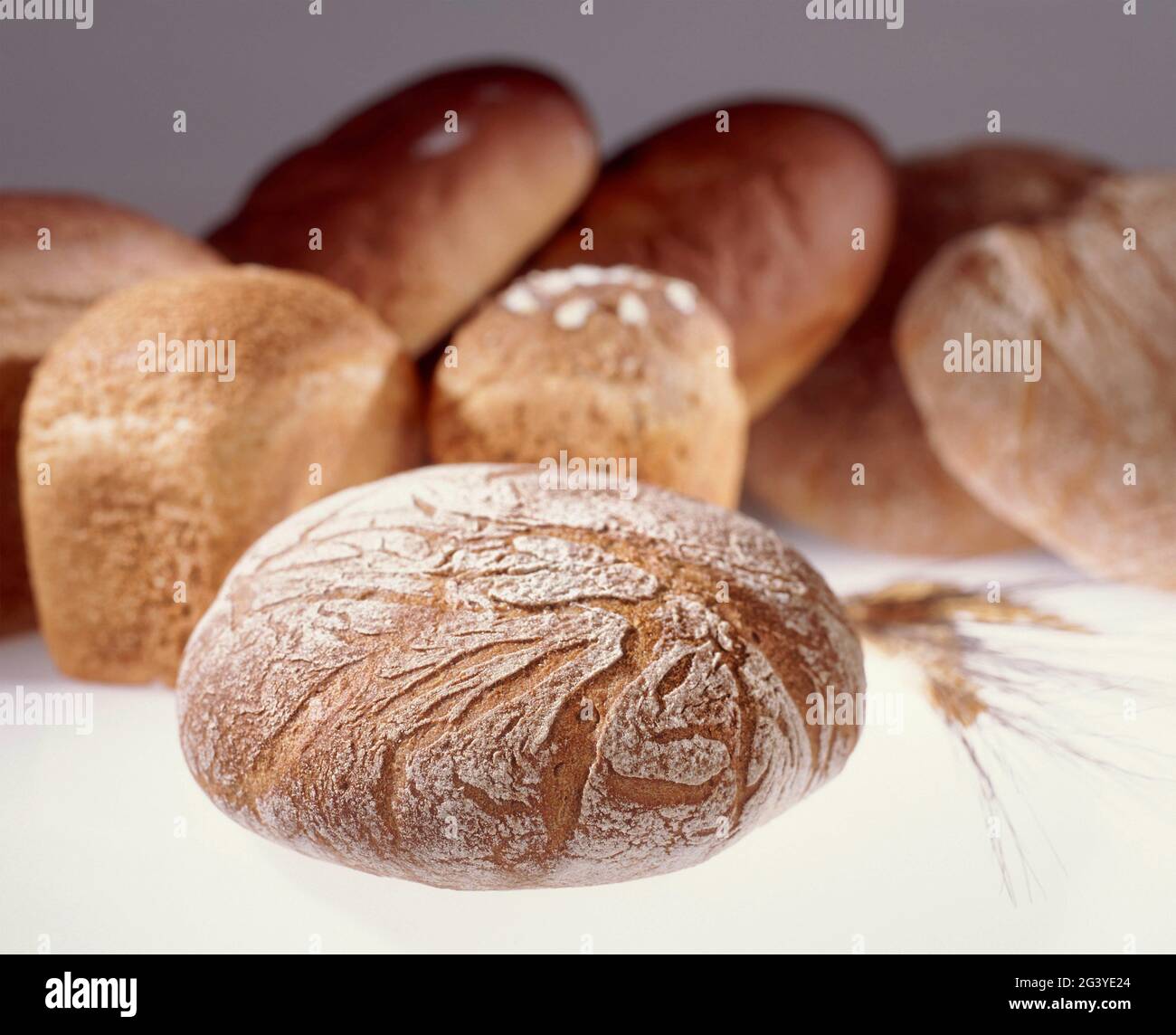 Still Life With Bread Stock Photo - Alamy